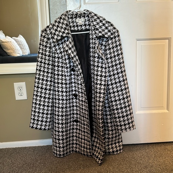 Dress Barn | Jackets & Coats | Dress Barn Black White And Gray Jacket ...
